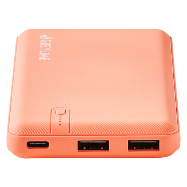 OCEAN 10,000 mAh powerbank, Coral Red - GreyLime